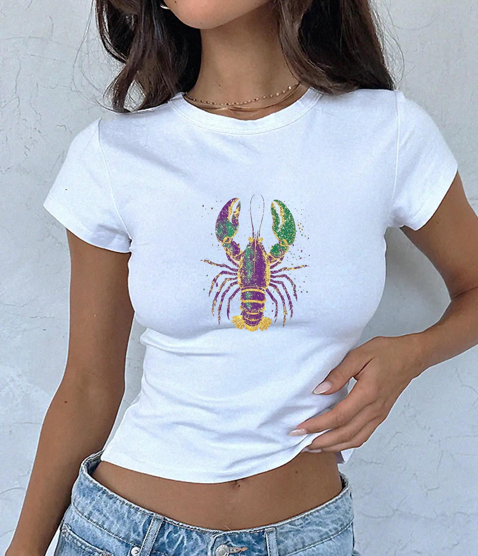 Louisiana Crawfish Crop Top, Mardi Gras Crawfish Crop Tank, Mardi Gras ...