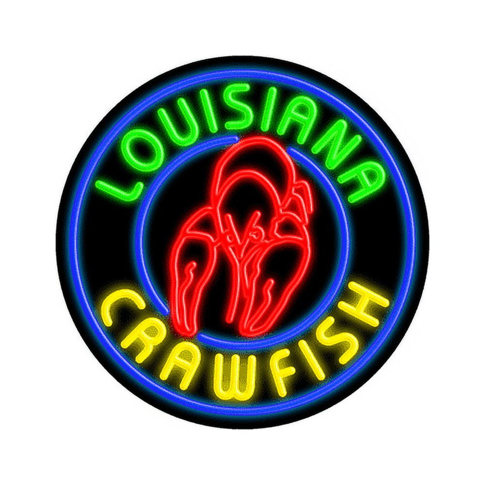 Louisiana Crawfish-Glass Neon Sign Made in USA - Walmart.com