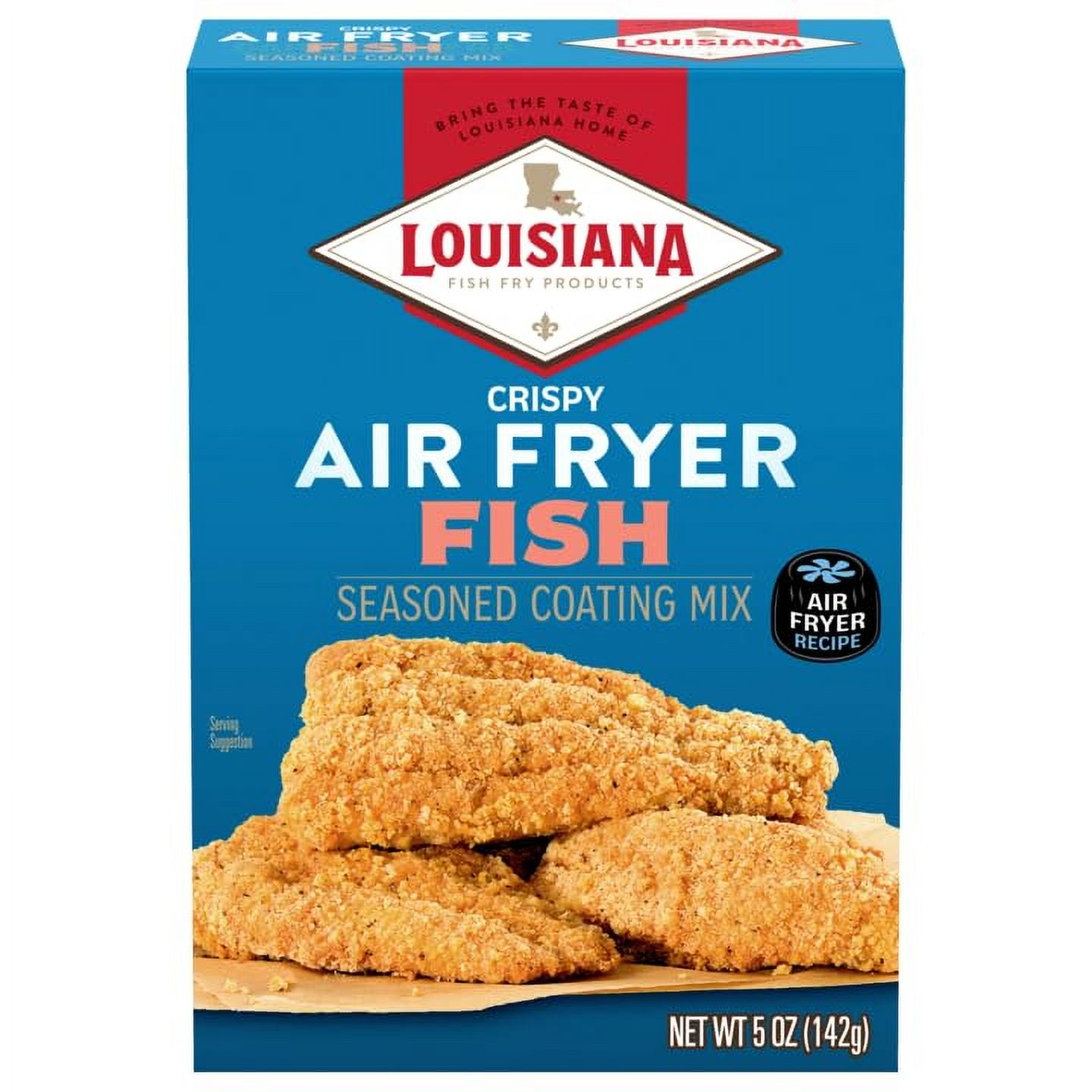 Louisiana Fish Fry, Air YYF14 Fry Fish Coating Mix, 5 oz (Pack of 6 ...