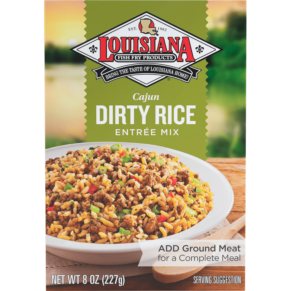 Louisiana Fish Fry Cajun Dirty Rice Mix, 8 oz [Pack of 6] - Walmart.com