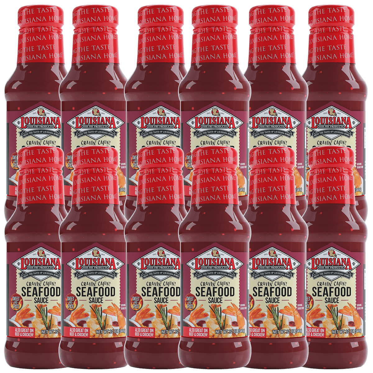 Louisiana Fish Fry Cajun Seafood Sauce, 12 oz - Dipping & Marinade ...