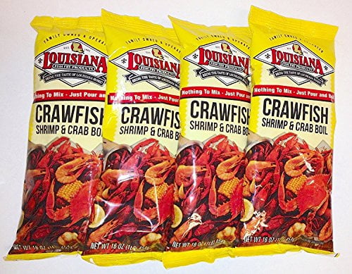 Louisiana Fish Fry Crawfish Crab & Shrimp Boil 1lb - 4 Pack - Walmart.com
