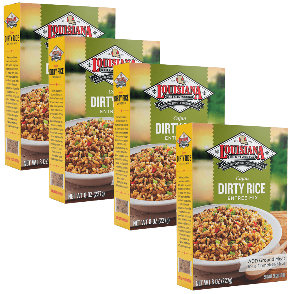Louisiana Fish Fry Dirty Rice MIx 8 oz - Pack of 4 - Walmart.com