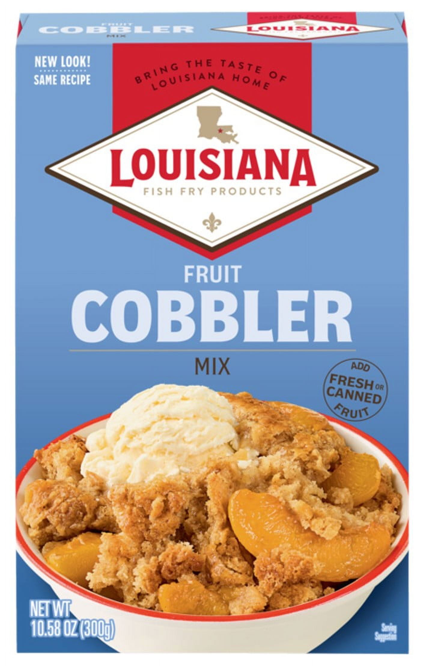 Louisiana Fish Fry Fish Fry Fruit Cobbler Mix, 10.58oz - Walmart.com