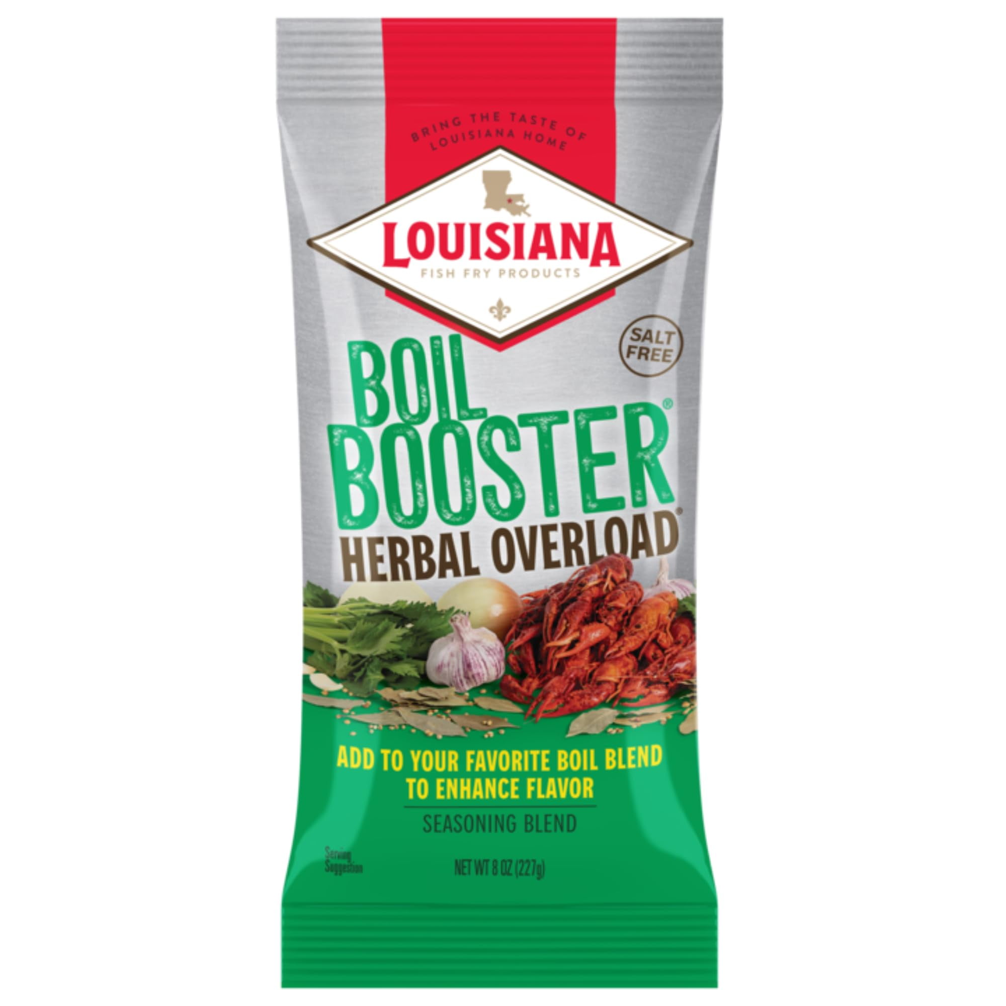 Louisiana Fish Fry, Herbal BDF32 Overload Boil Booster, 8 oz (Pack of 1 ...