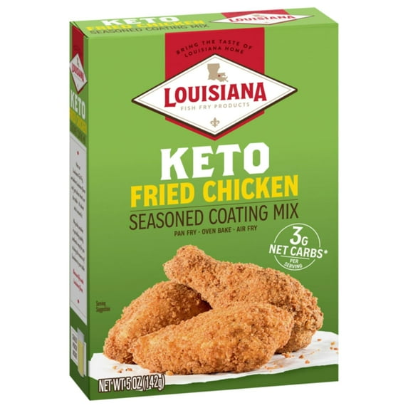 Louisiana Fish Fry Keto Seasoned Fried Chicken Mix 5 oz (Pack Of 12 ...