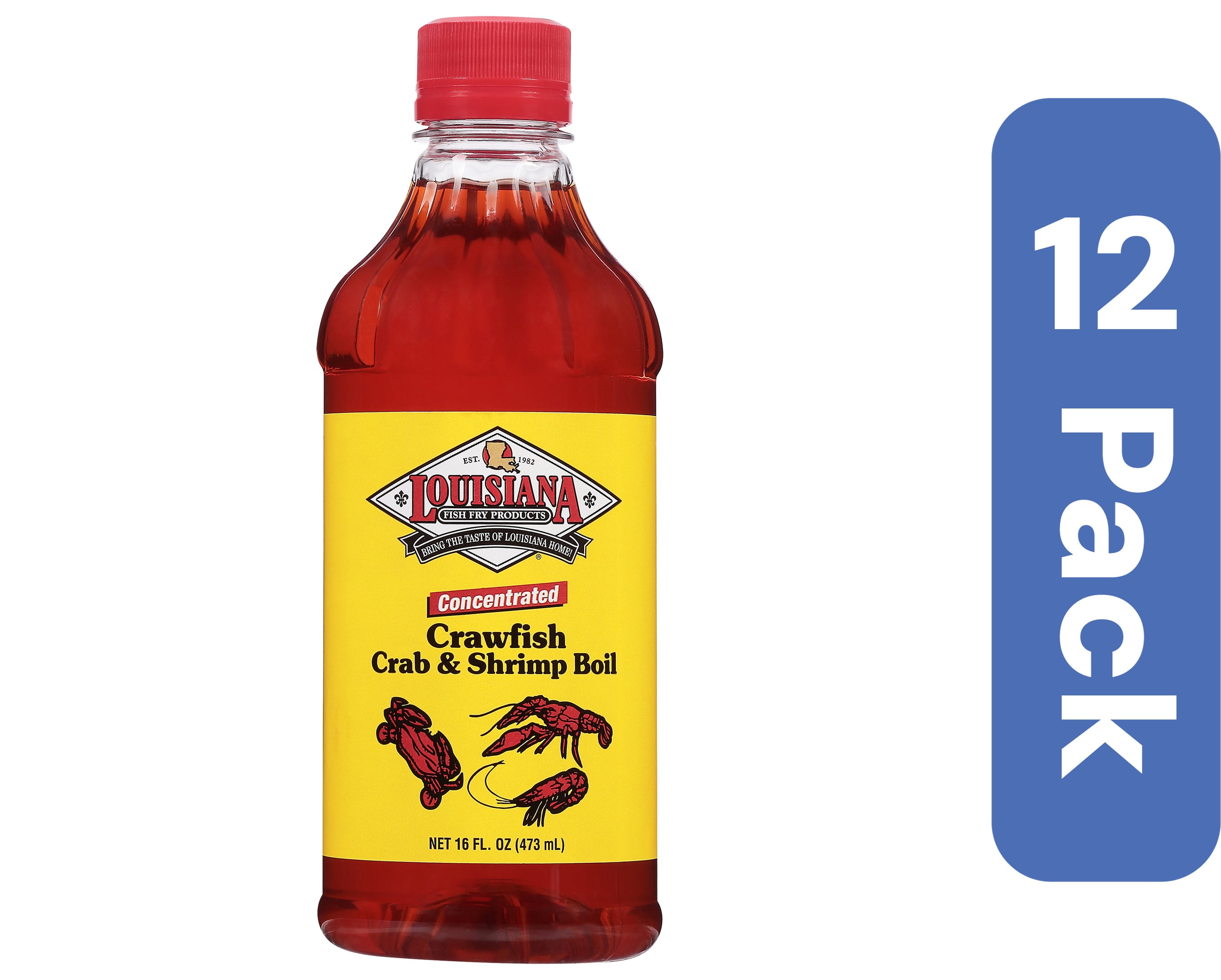 Louisiana Fish Fry Liquid Crawfish Crab & Shrimp Boil 16 oz (Pack Of 12 ...
