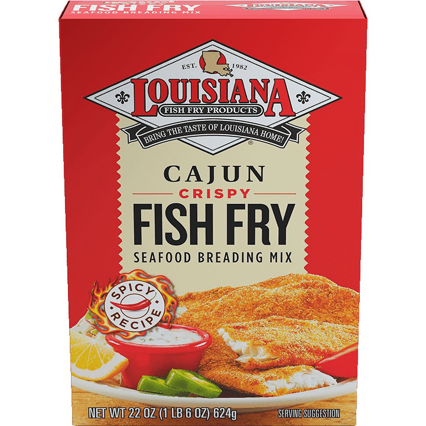 Louisiana Fish Fry New Orleans Style Seasoned Breading Mix 22oz ...