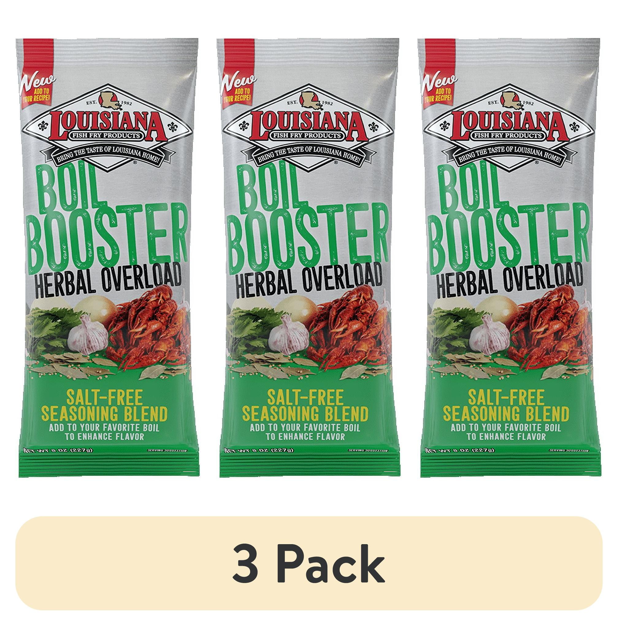 (3 pack) Louisiana Fish Fry Products Boil Booster Herbal Overload ...