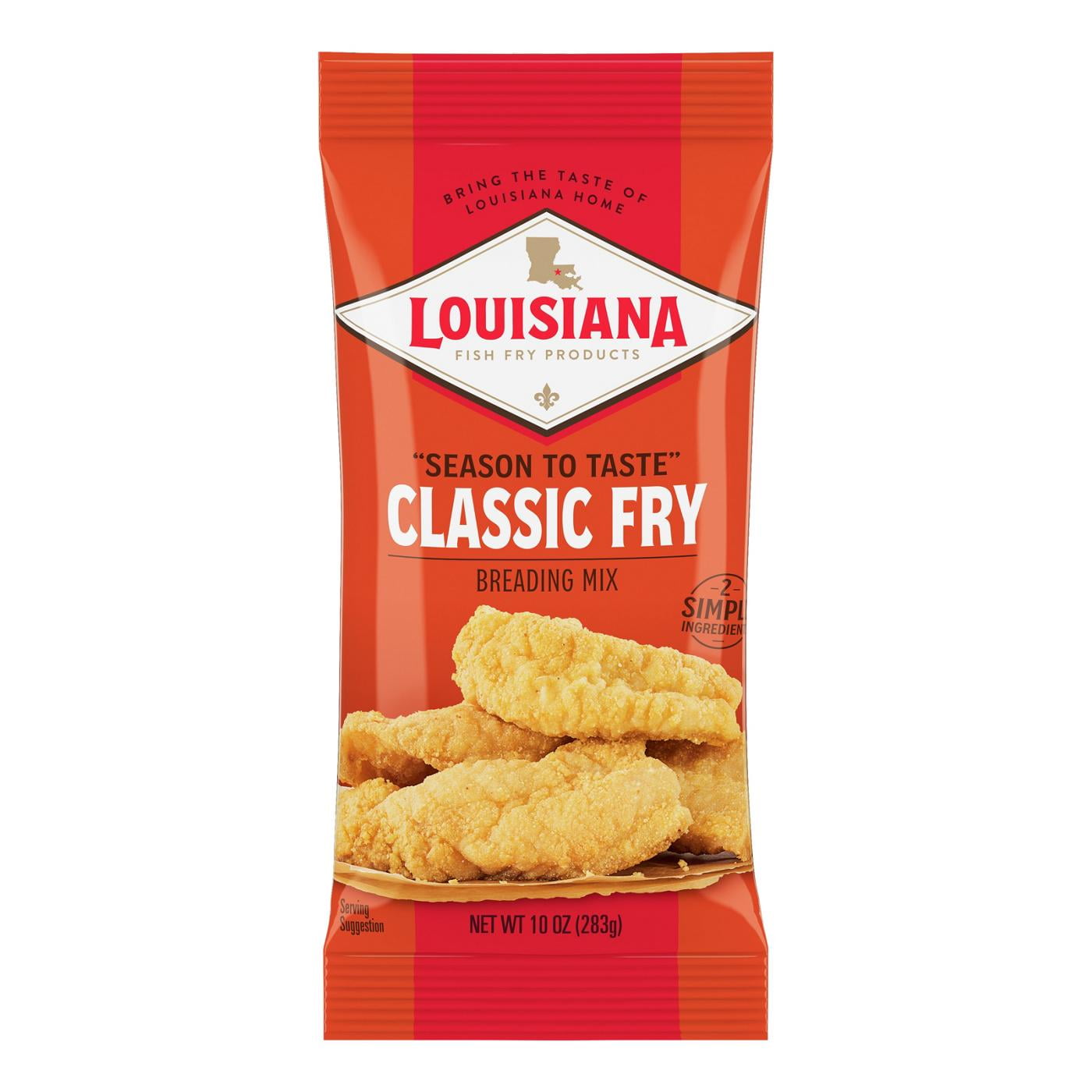 Louisiana Fish Fry Products Classic Fish Fry Breading Mix, 10 oz ...