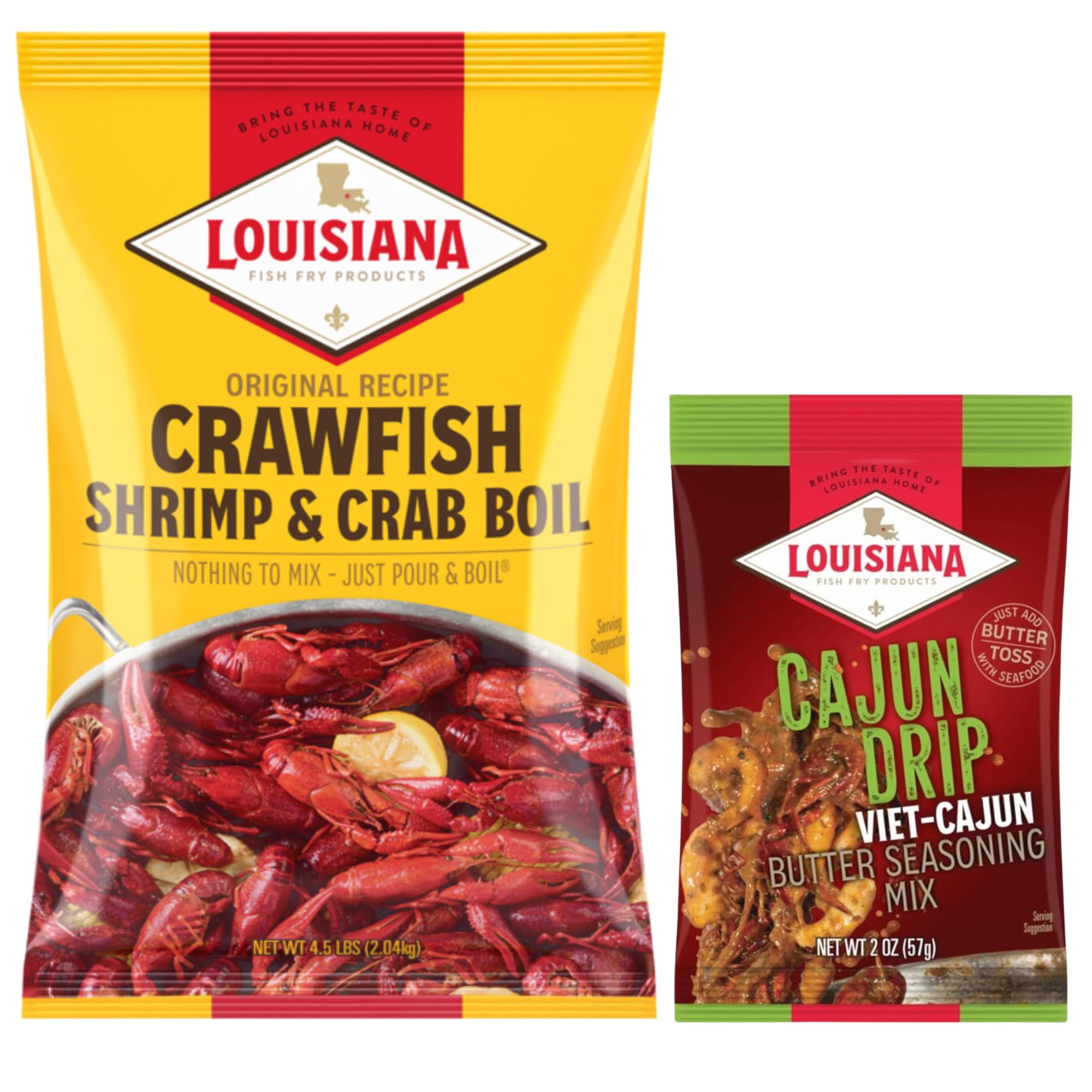 Louisiana Fish Fry Products Crawfish, Shrimp & Crab Boil Seasoning 4 ...