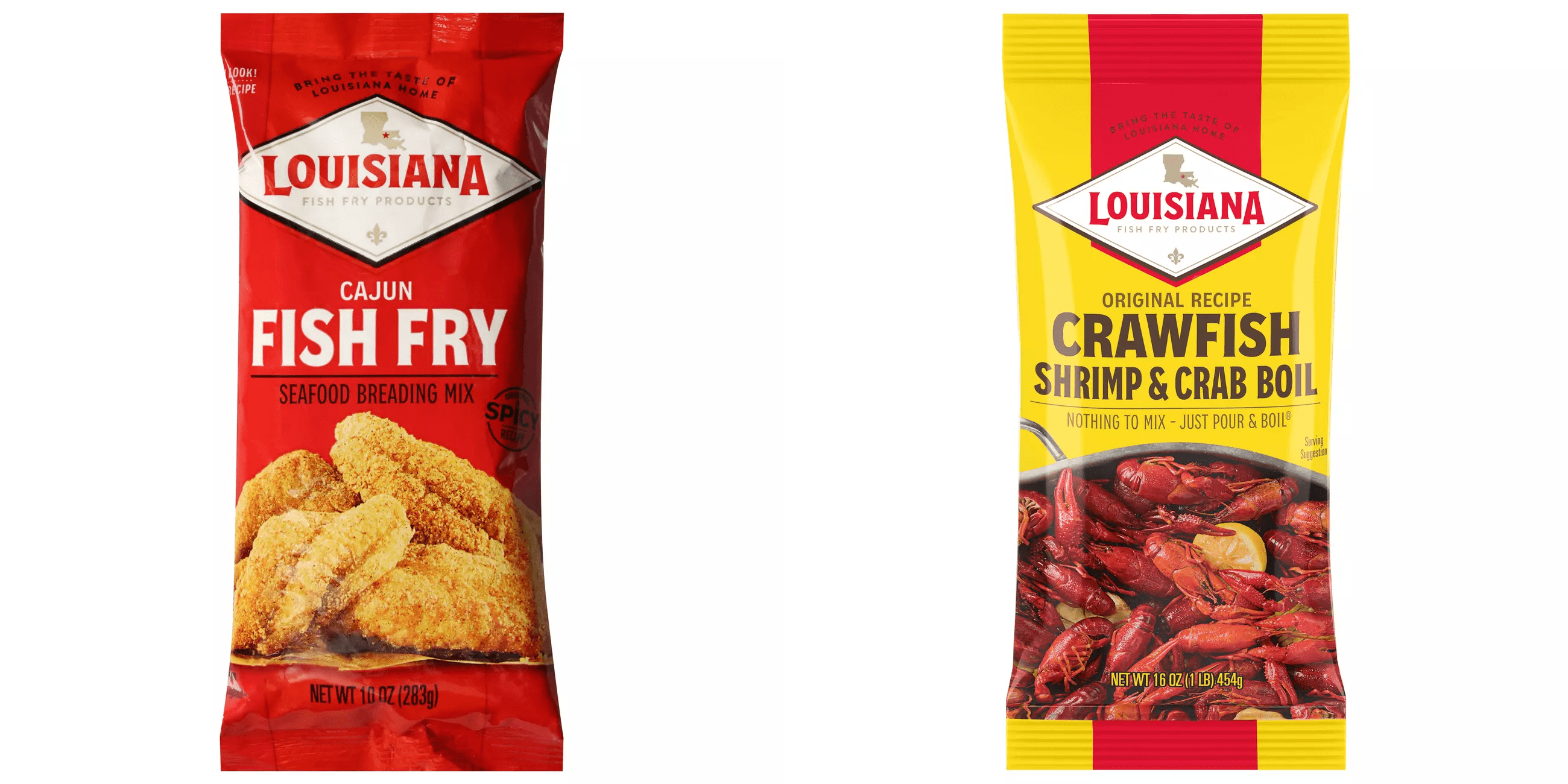 Louisiana Fish Fry Products Crispy Cajun Fish Fry, 10 oz&Louisiana Fish ...