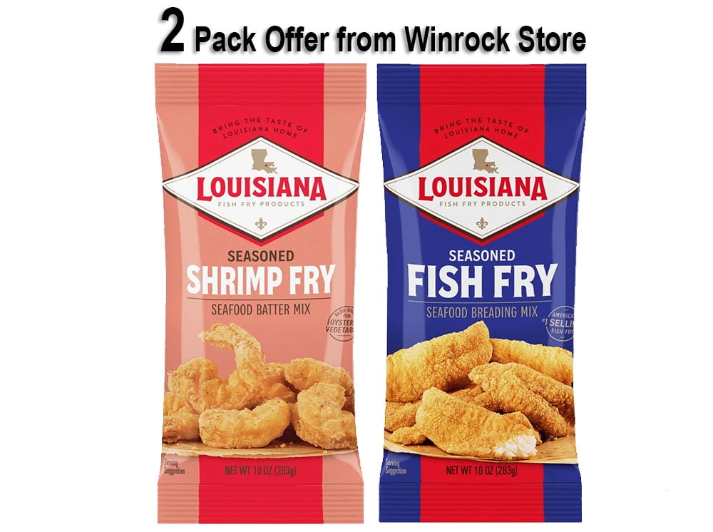 Louisiana Fish Fry Products Crispy Seasoned Fish Fry Seafood Breading ...