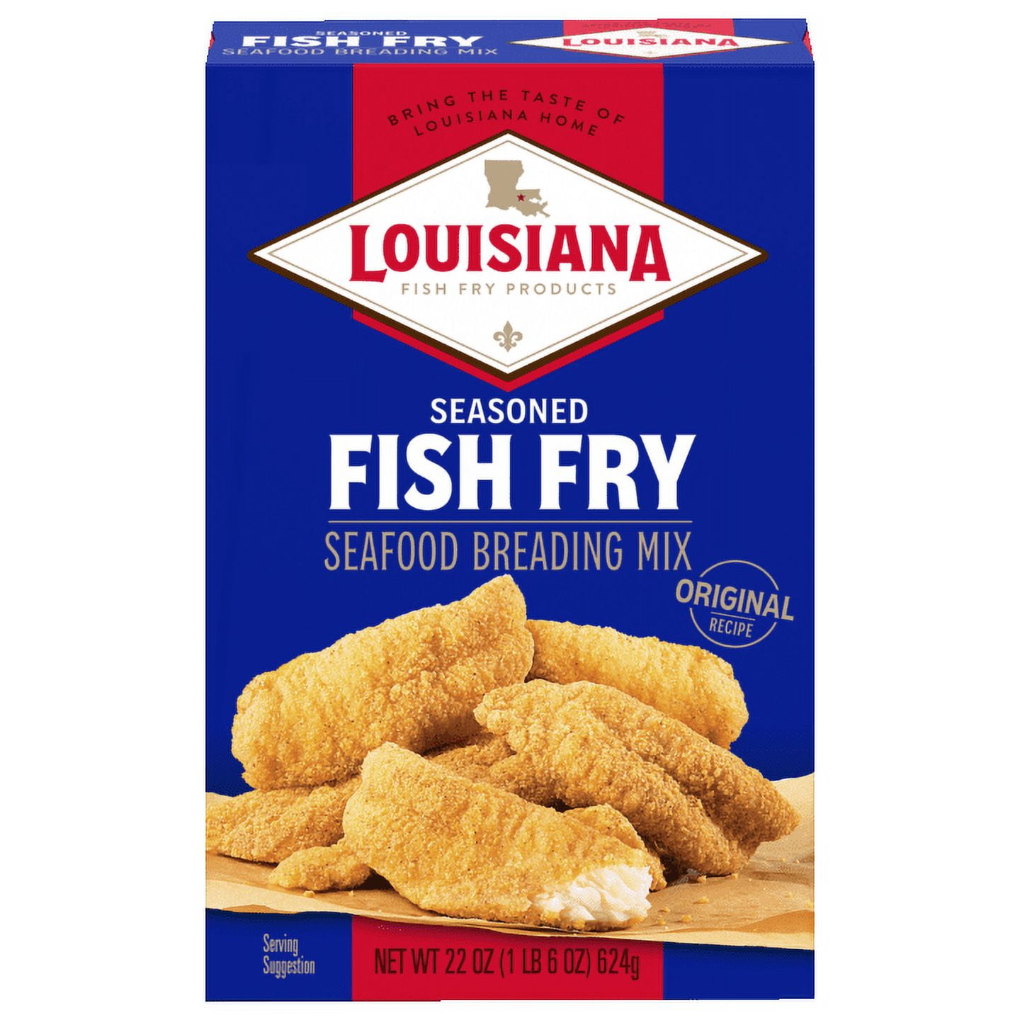Louisiana Fish Fry Products Crispy Seasoned Fish Fry Seafood Breading ...