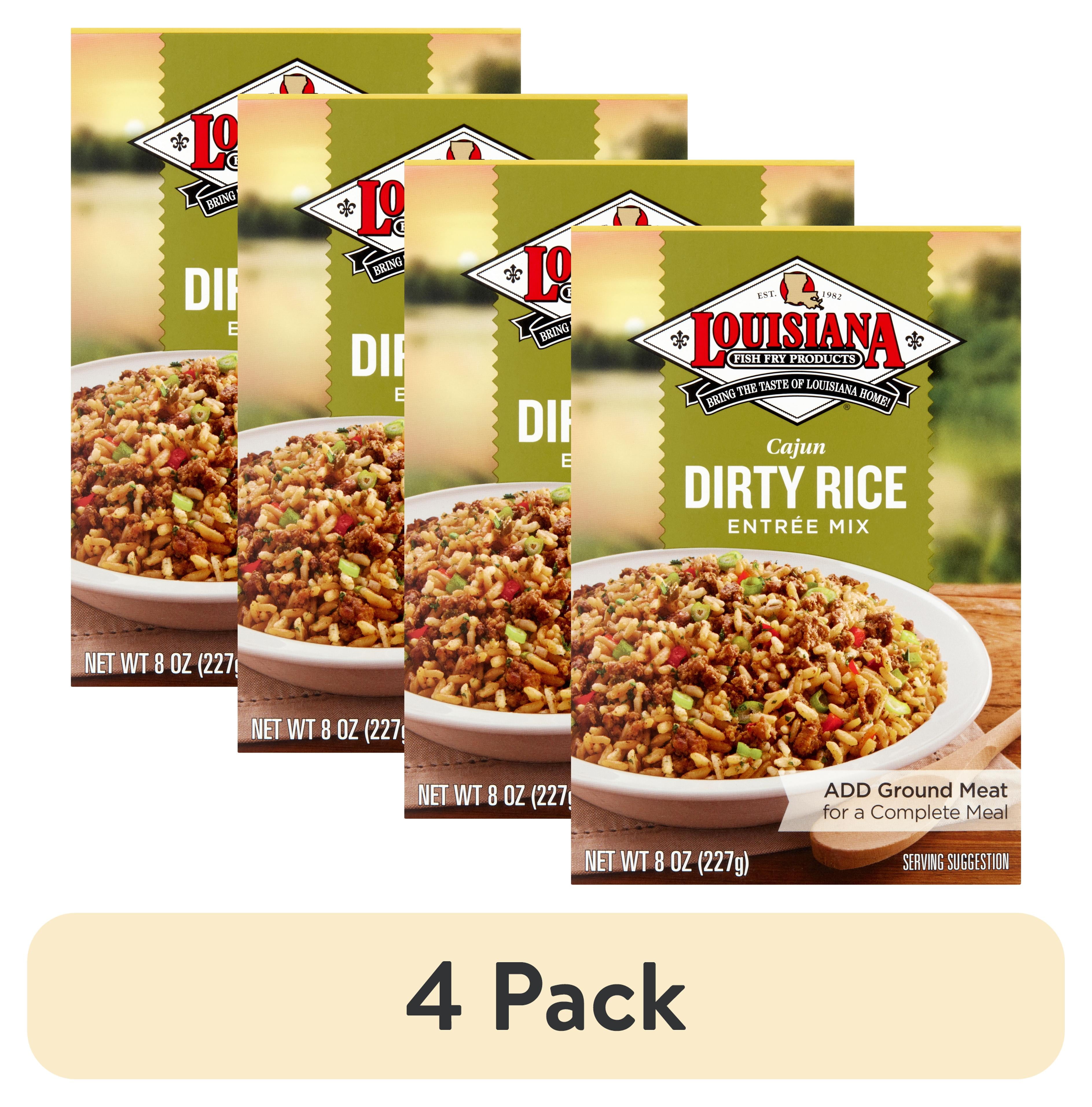 (4 pack) Louisiana Fish Fry Products Dirty Rice Entree Dinner Mix 8 oz ...