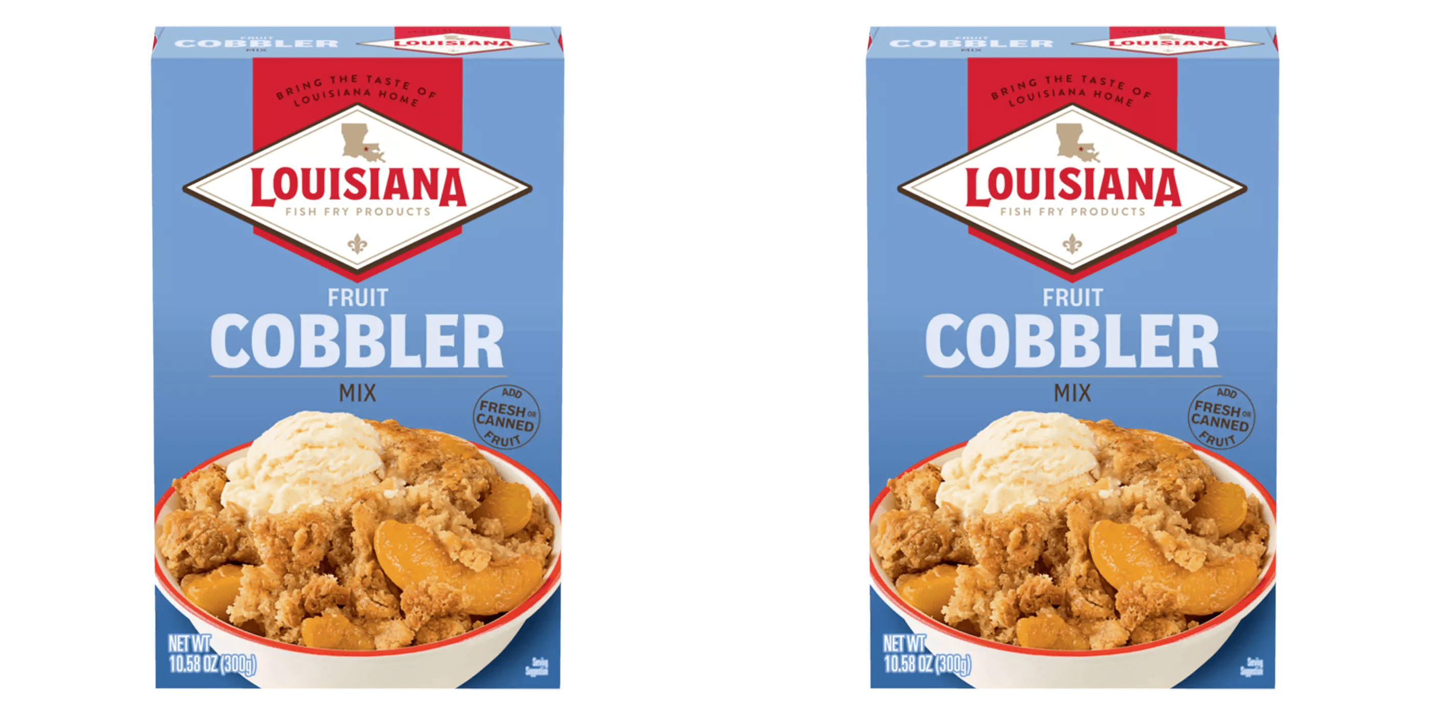 Louisiana Fish Fry Products Fruit Cobbler Mix, 10.58 oz pack of 2 ...