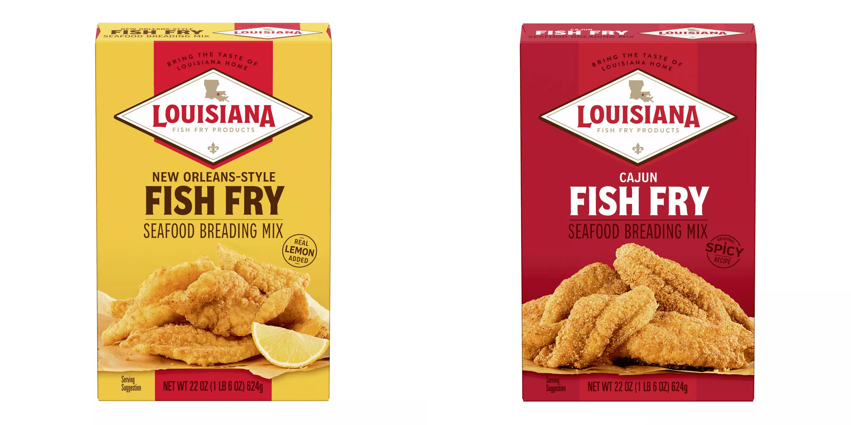 Louisiana Fish Fry Products New Orleans Style Fish Fry with Lemon, 22 ...