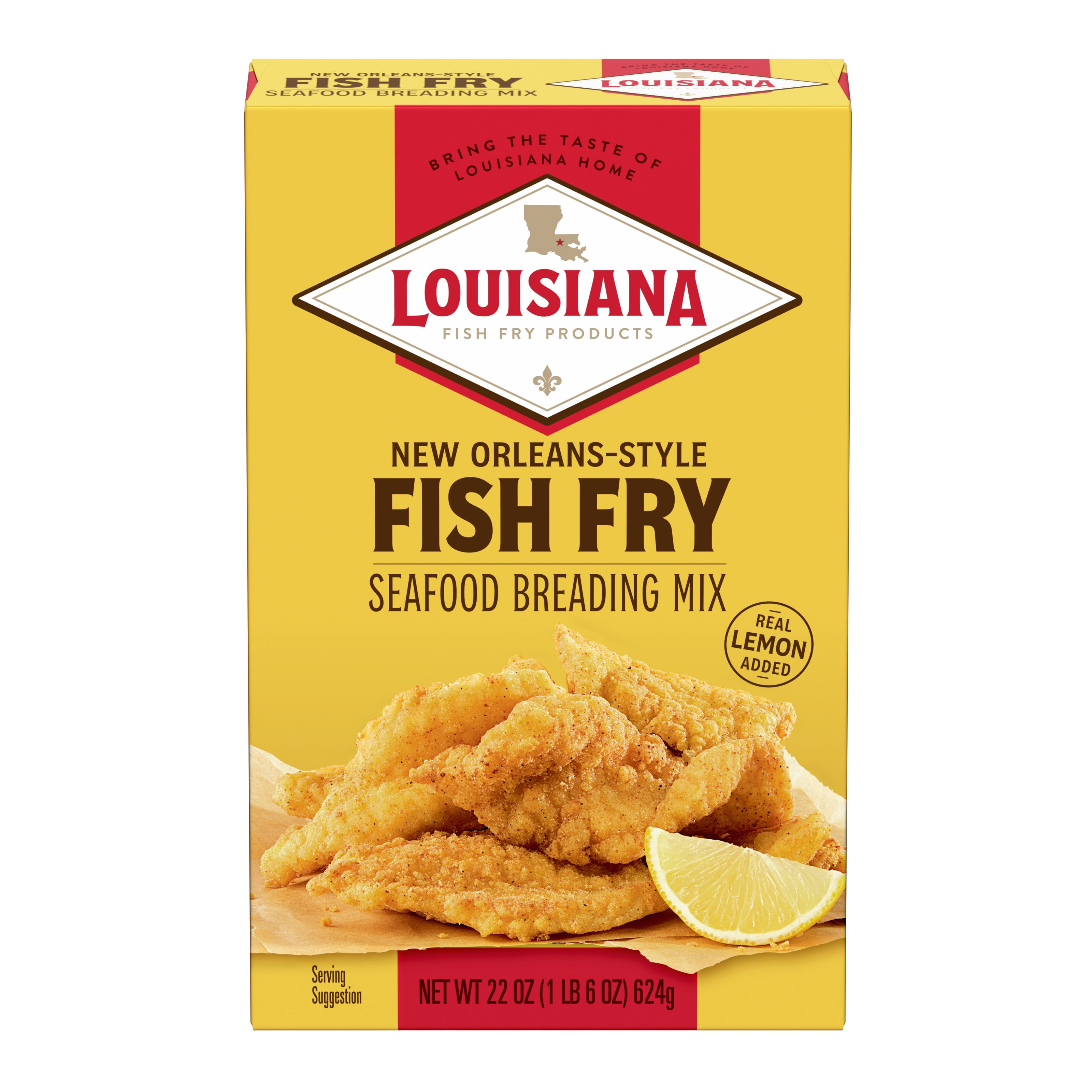 Louisiana Fish Fry Products New Orleans Style Fish Fry with Lemon - 22 ...