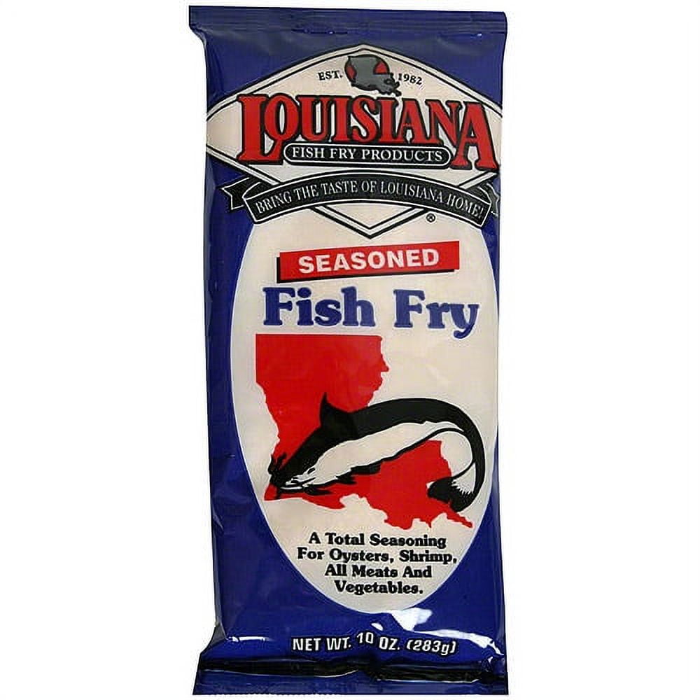 Louisiana Fish Fry Products Seasoned Fish Fry, 10 oz (Pack of 12 ...