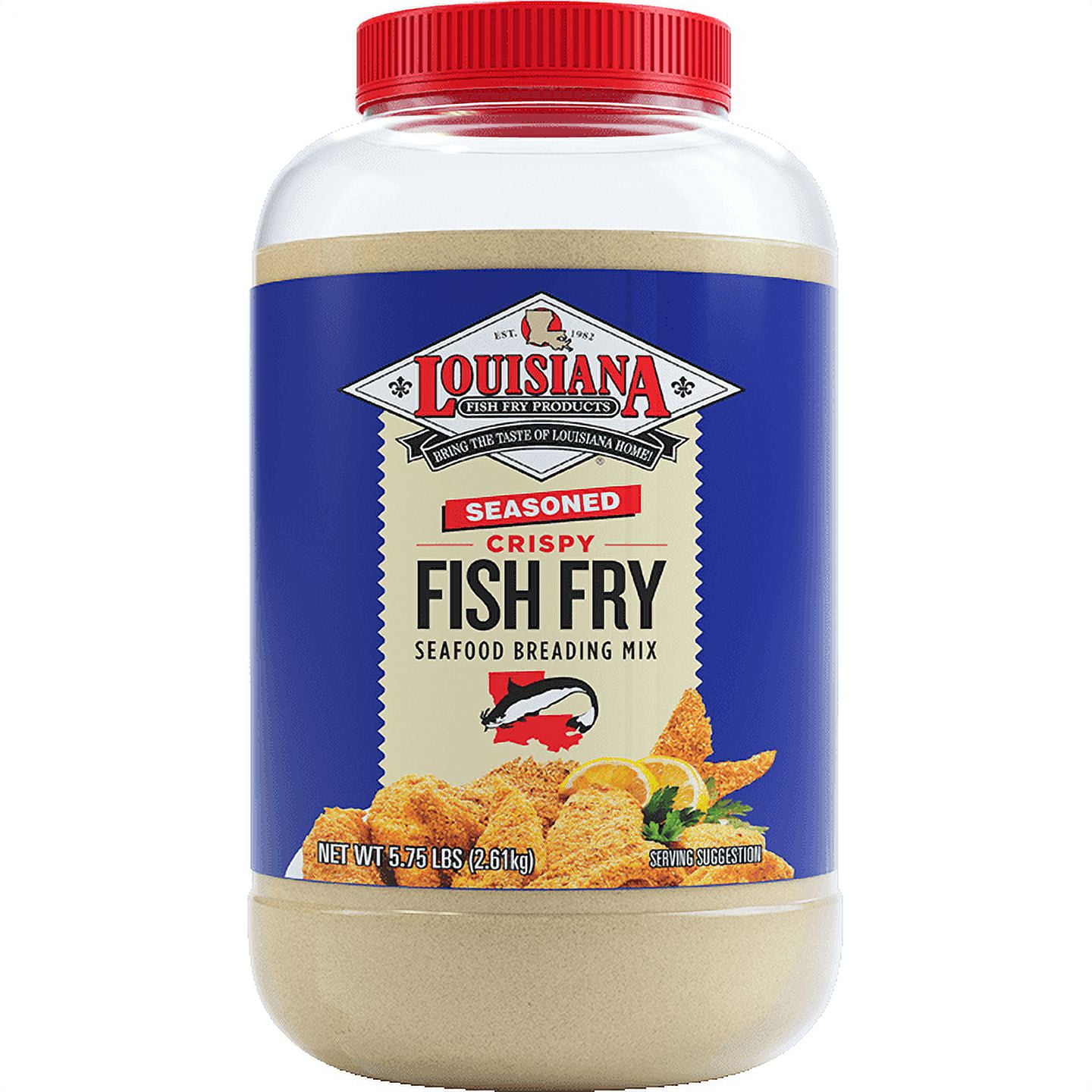 Louisiana Fish Fry Products 5.75 lb Seasoned Seafood Batter for Crispy ...