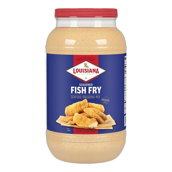 Louisiana Fish Fry Products 5.75 lb Seasoned Seafood Batter for Crispy ...