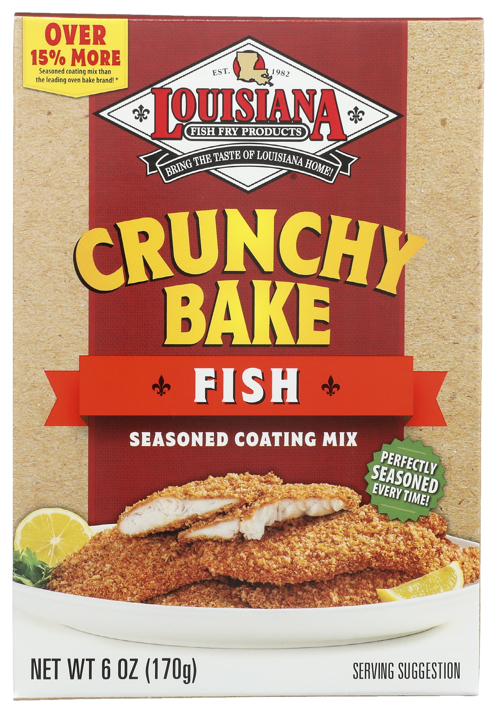 Louisiana Fish Fry Products Ssnng Crunch Bake Fish 6 Ounce (Pack Of 6 ...