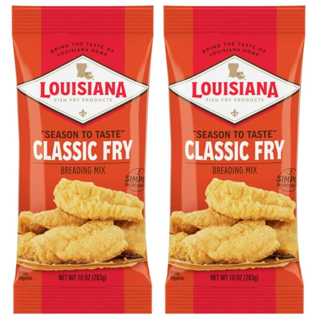 Louisiana Fish Fry Products Unseasoned Classic Fry Seafood Breading Mix ...