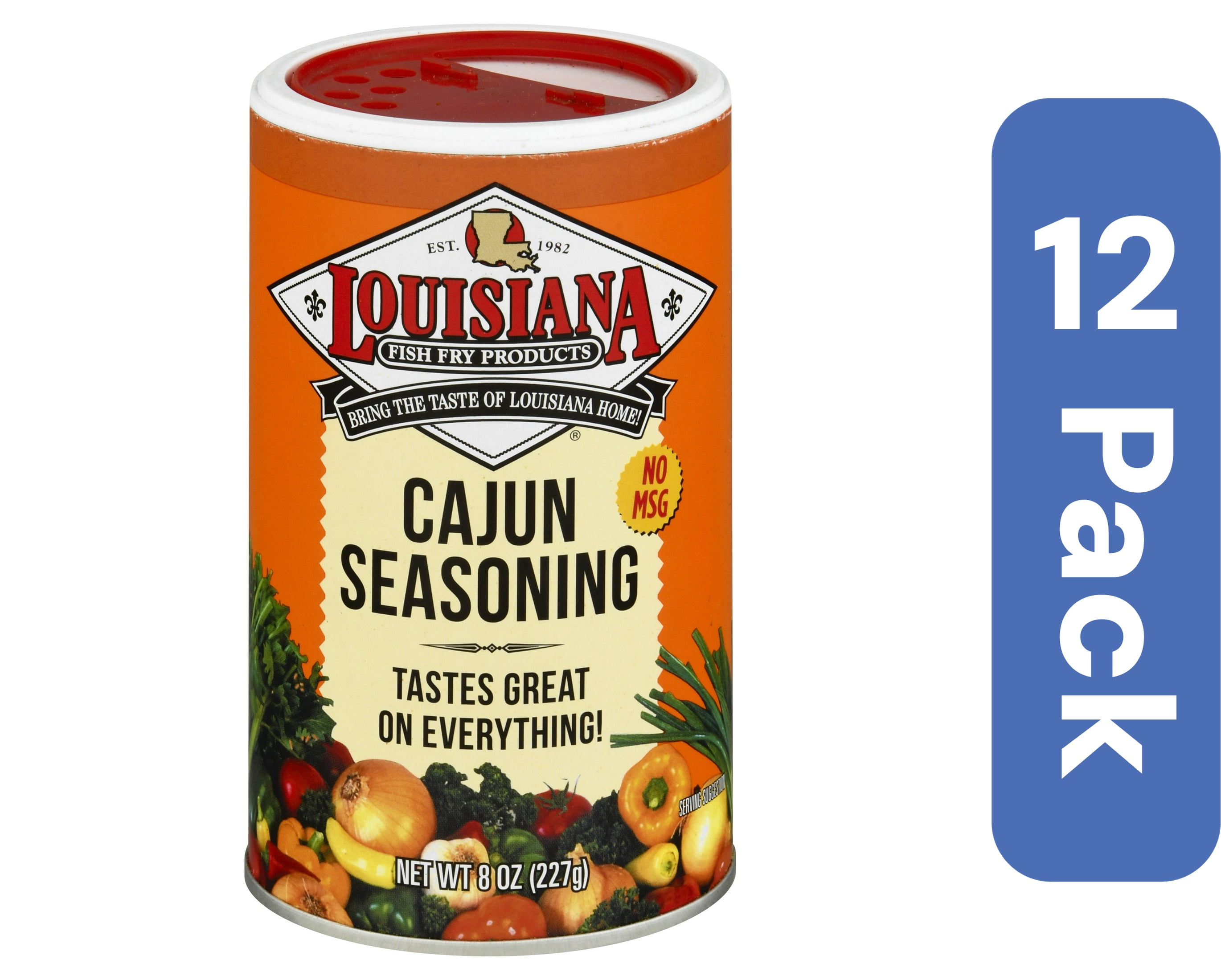 Louisiana Fish Fry Seasoned Cajun 8 oz (Pack Of 12) - Walmart.com