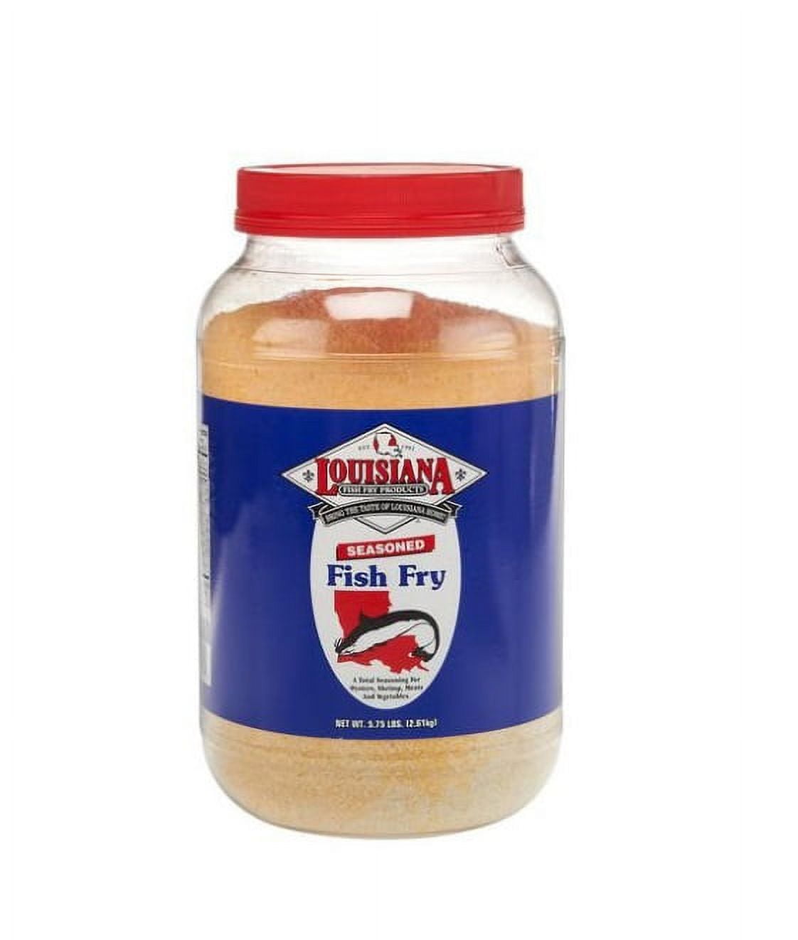 Louisiana Fish Fry Seasoned Fish Fry, Cornmeal Breading, 5.75 lbs ...