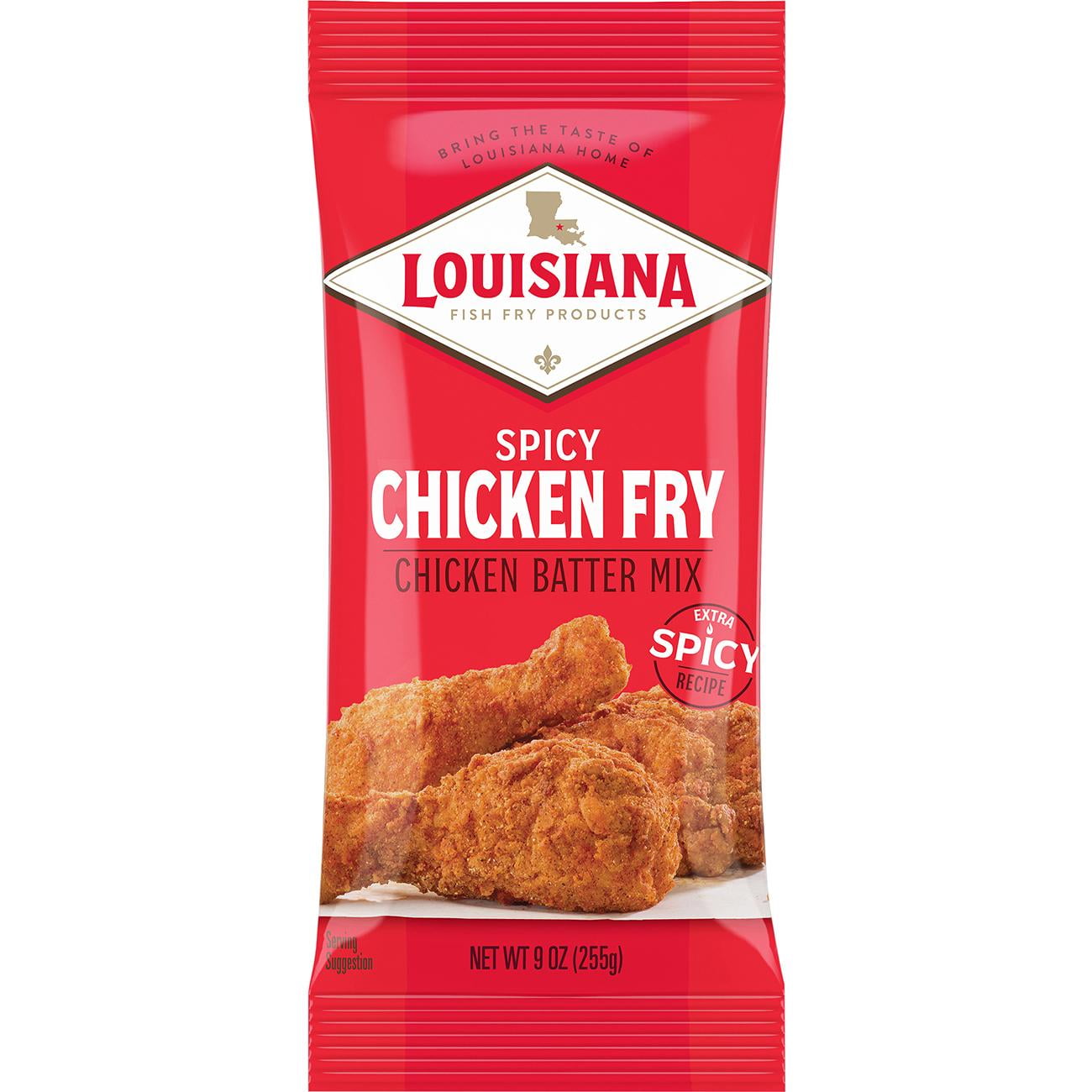 Louisiana Fish Fry Spicy Chicken Fry Chicken Batter Mix, 9 oz - Walmart.com