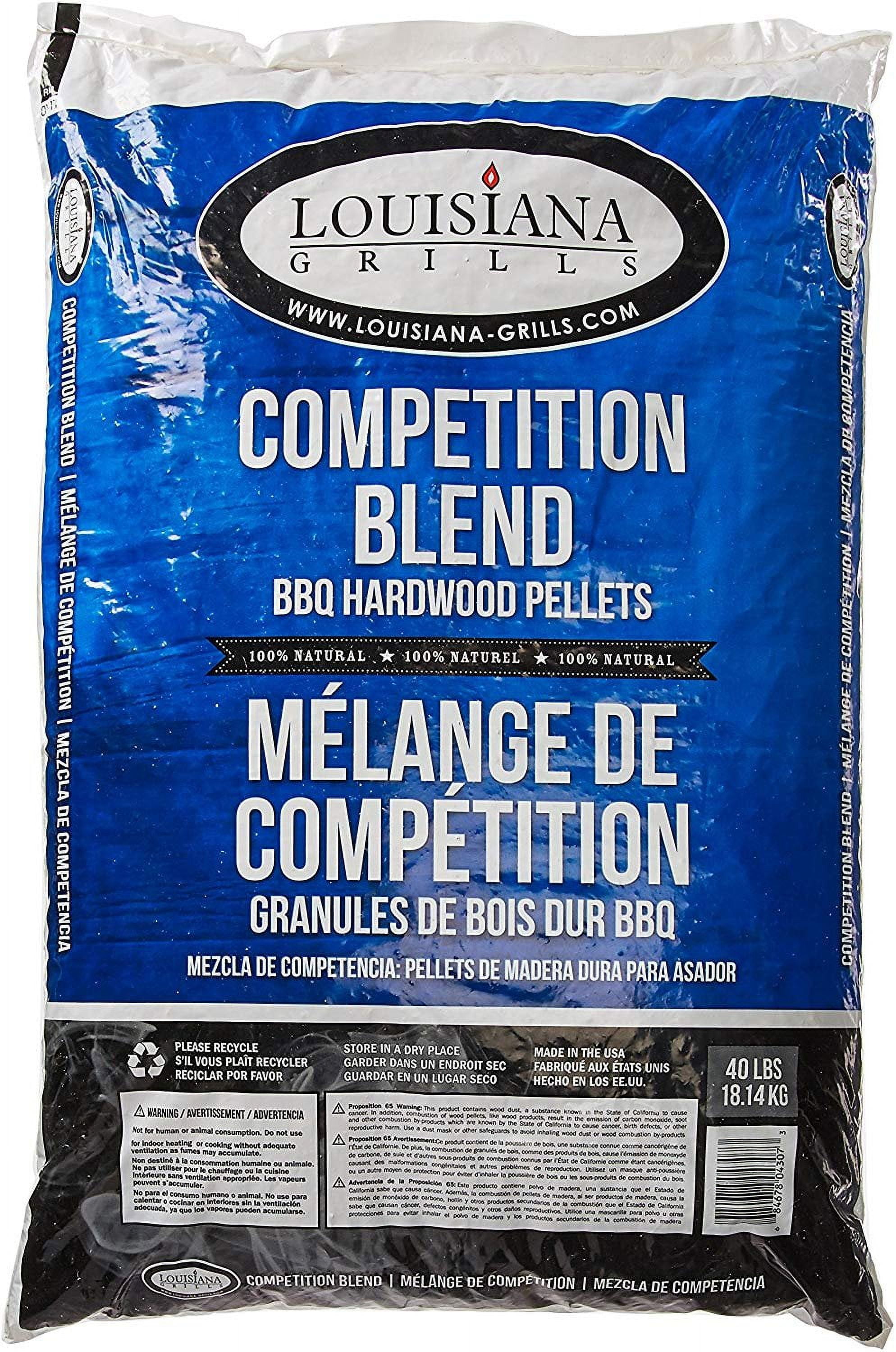 Louisiana Grills 55405 Competition Blend Pellets, 40, Hickory Smoker ...