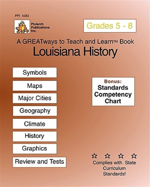 Louisiana History Grades 5-8 - Walmart.com