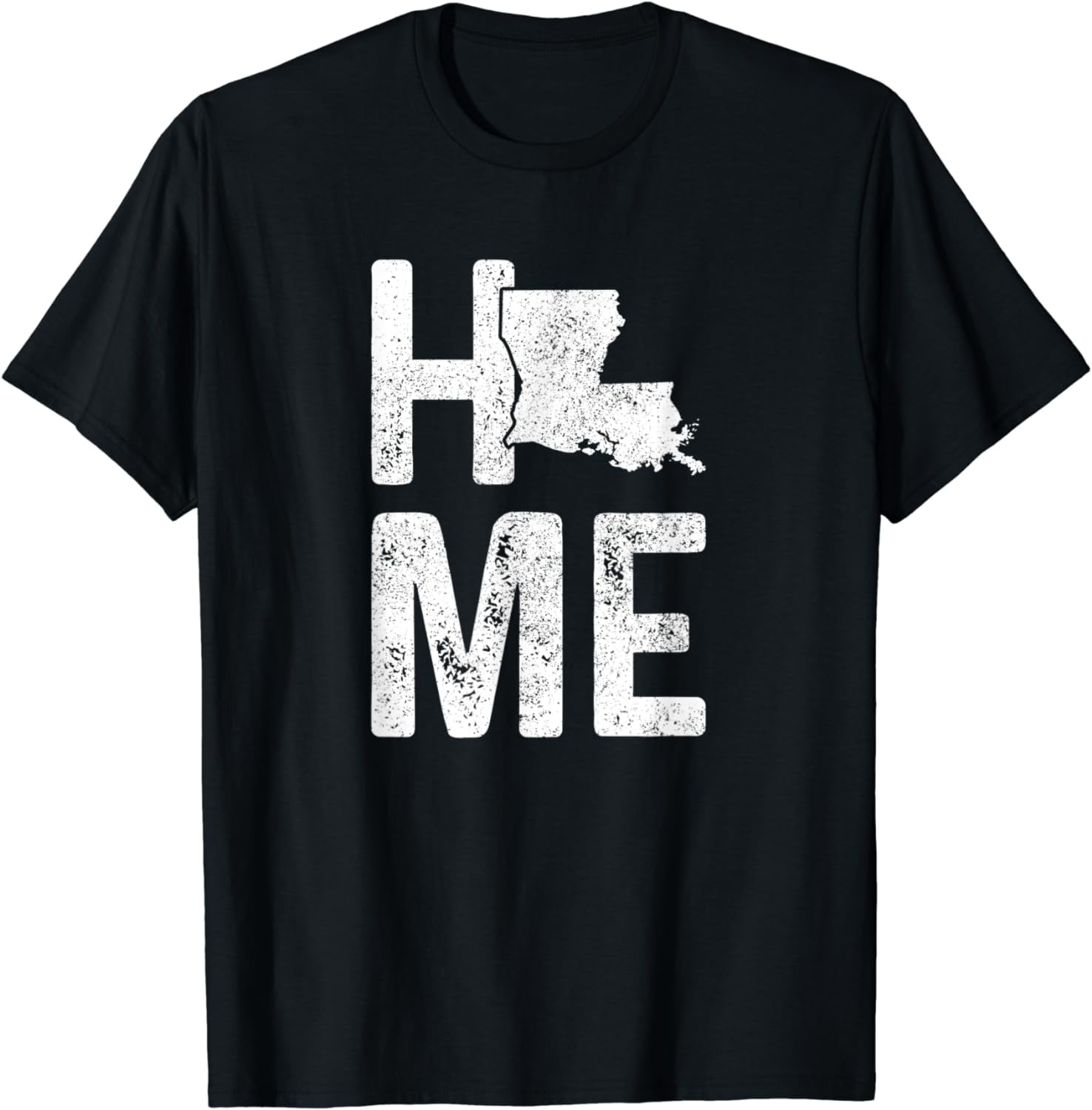 Louisiana Home Vintage State Map Pride Gift T-Shirt - Walmart.com