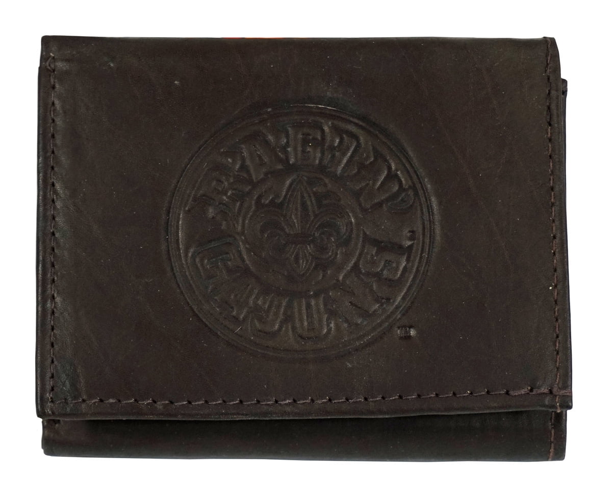 Louisiana Lafayette NCAA Ragin Cajuns Embossed Trifold Wallet - Soft ...