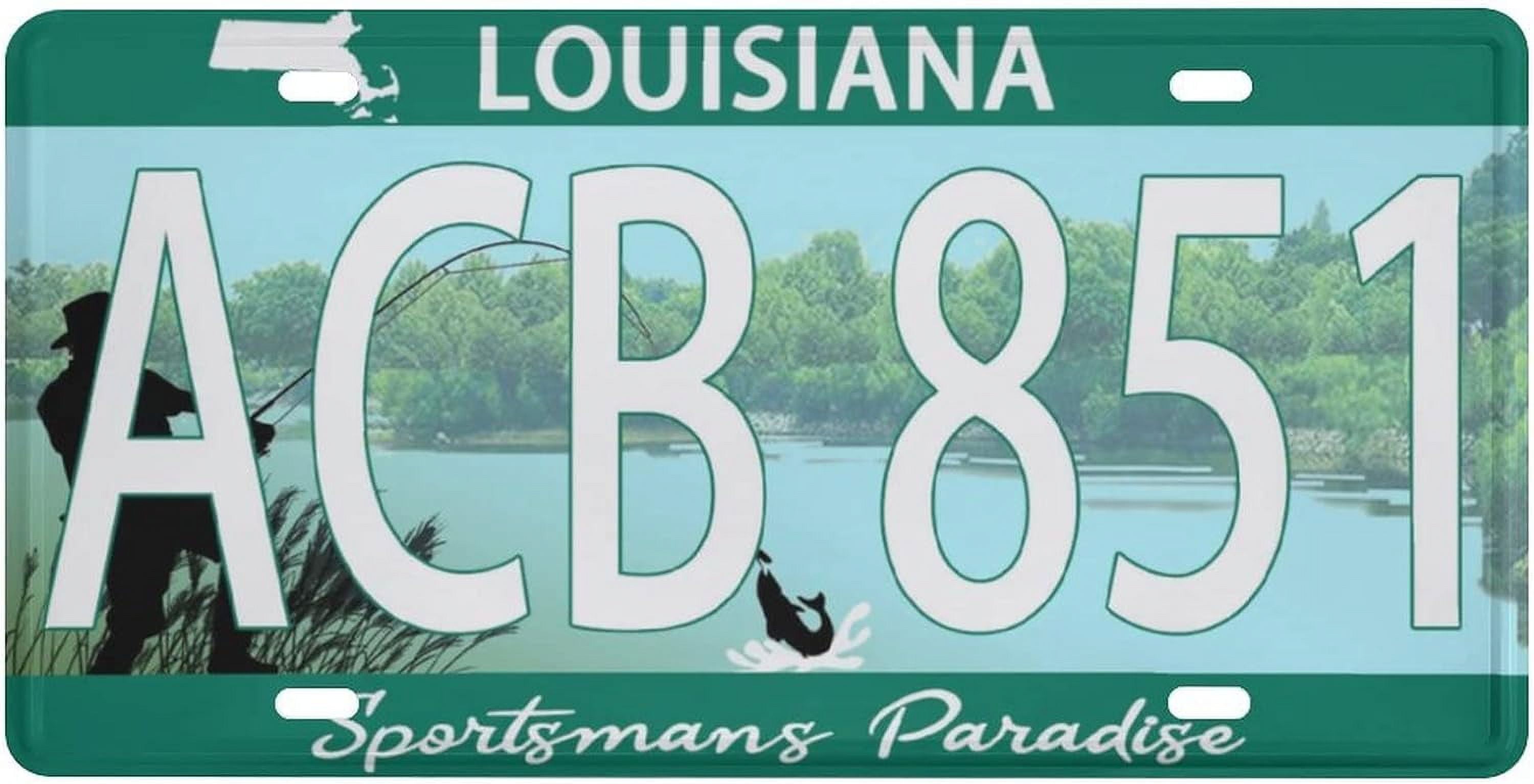 Louisiana License Plate,Novelty Car Decor License Plates 12"x6" Front ...