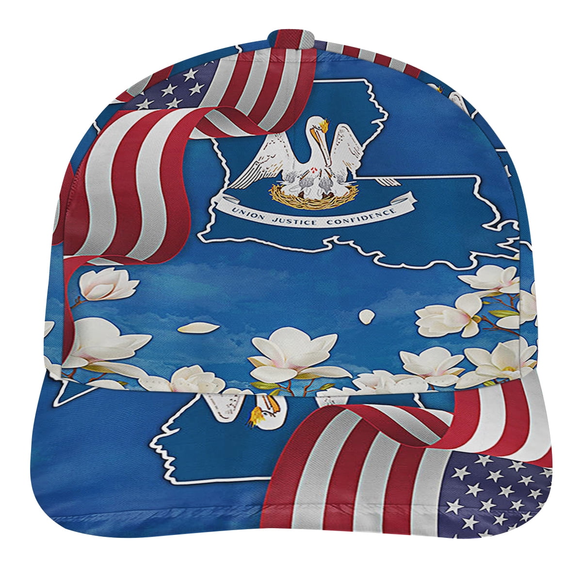 Louisiana Magnolia Flower baseball cap hat - Walmart.com