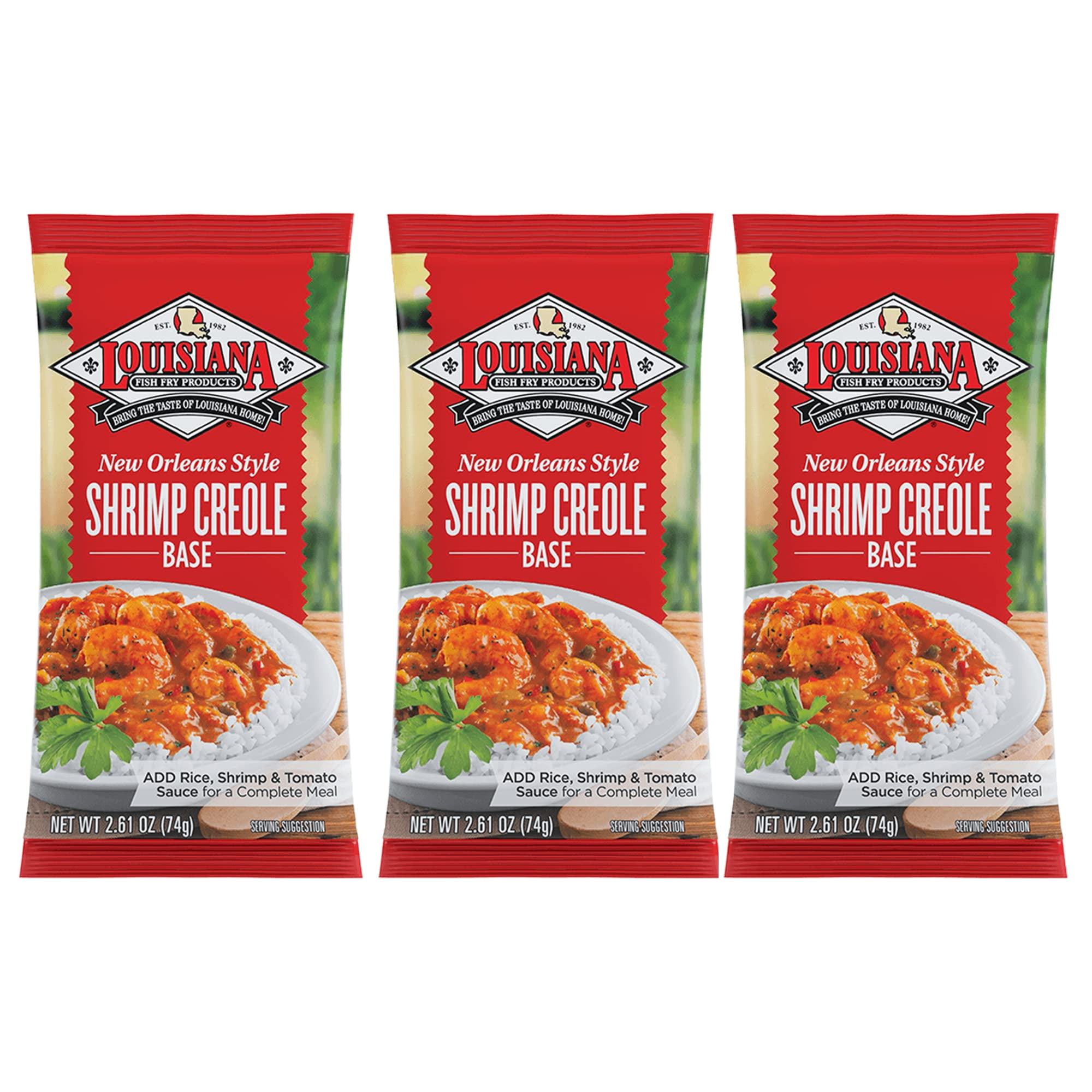 Louisiana New Orleans Style Shrimp Creole Base, 2.61oz (Pack of 3 ...