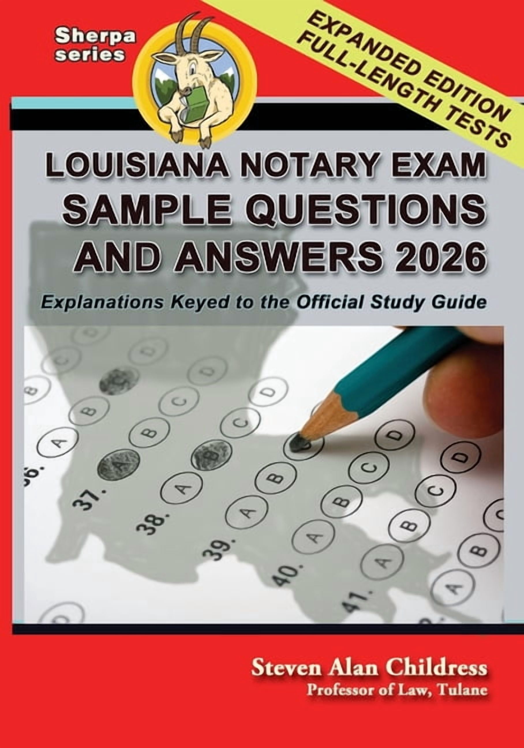 Louisiana Notary Exam Sample Questions and Answers 2026: Explanations ...
