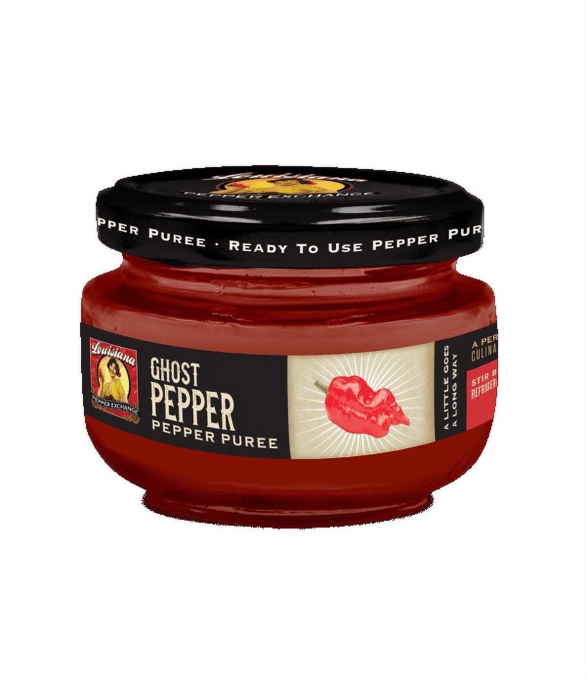 Louisiana Pepper Exchange Ghost Pepper Puree Sauce 4oz Hot Pepper Puree ...