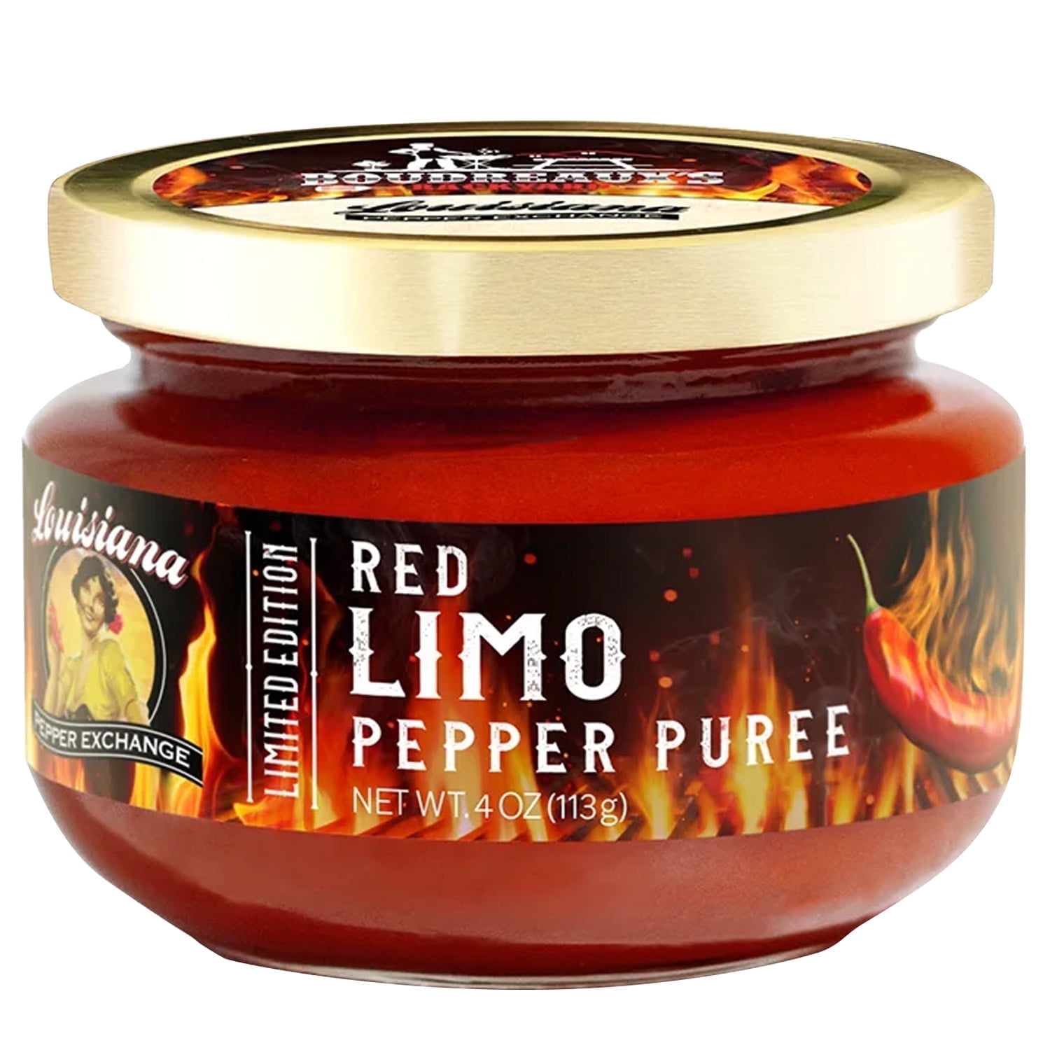 Louisiana Pepper Exchange 4oz Red Limo Pepper Puree Sauce, 2 Jars ...