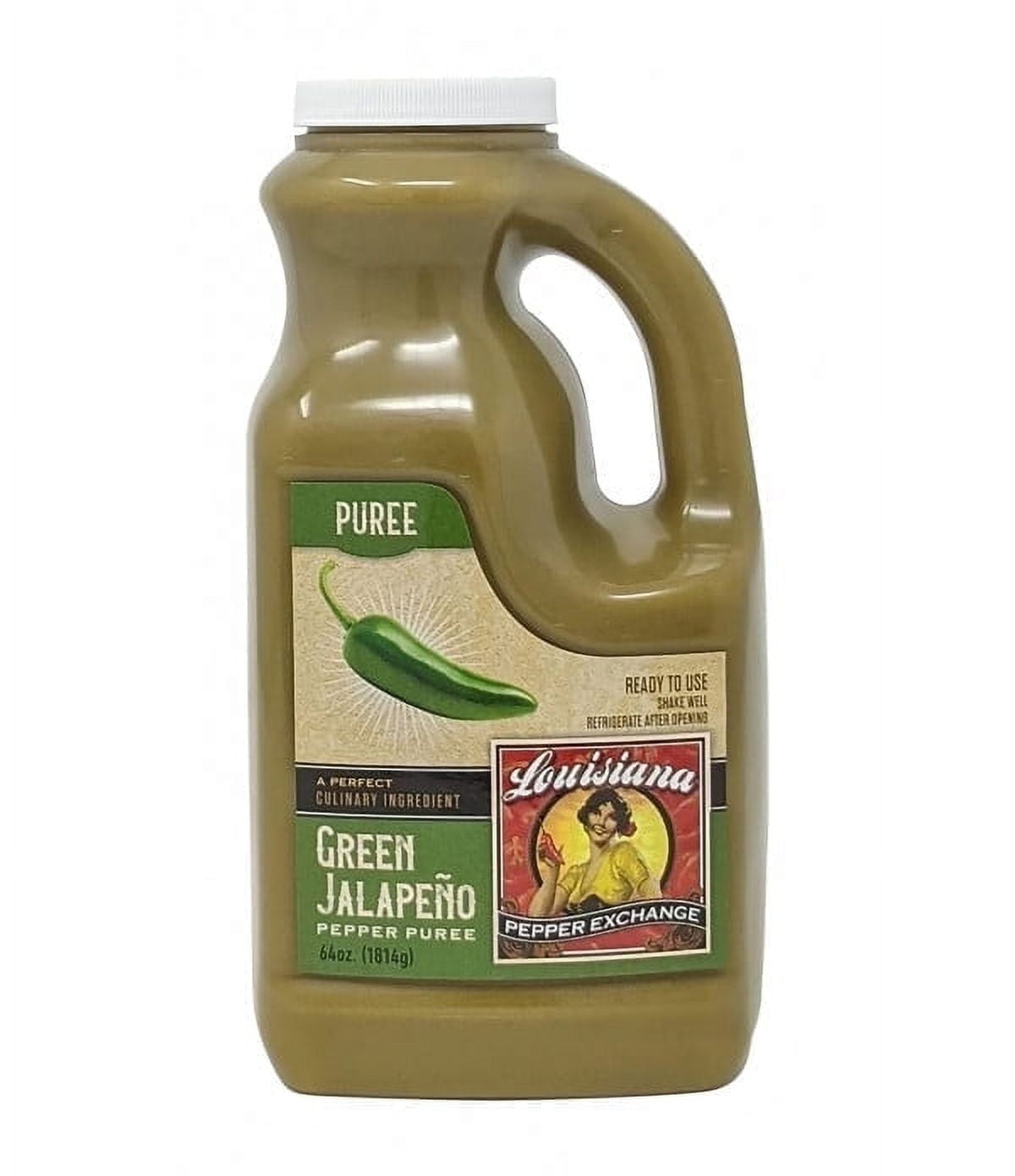 Louisiana Pepper Exchange 64oz Jalapeno Peppers Puree Sauce - Walmart.com