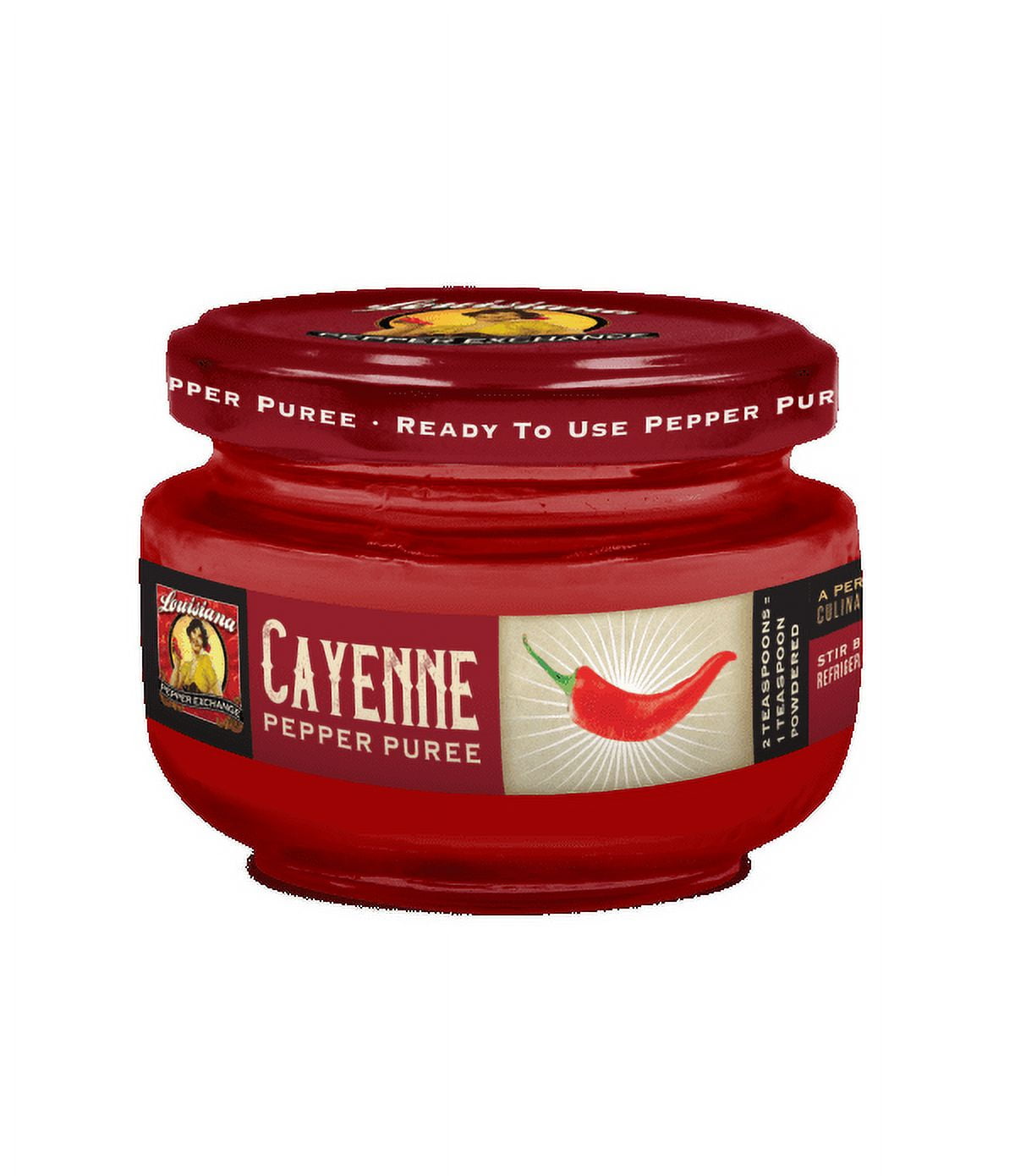 Louisiana Pepper Exchange 4oz Red Cayenne Pepper Puree Sauce - Walmart.com