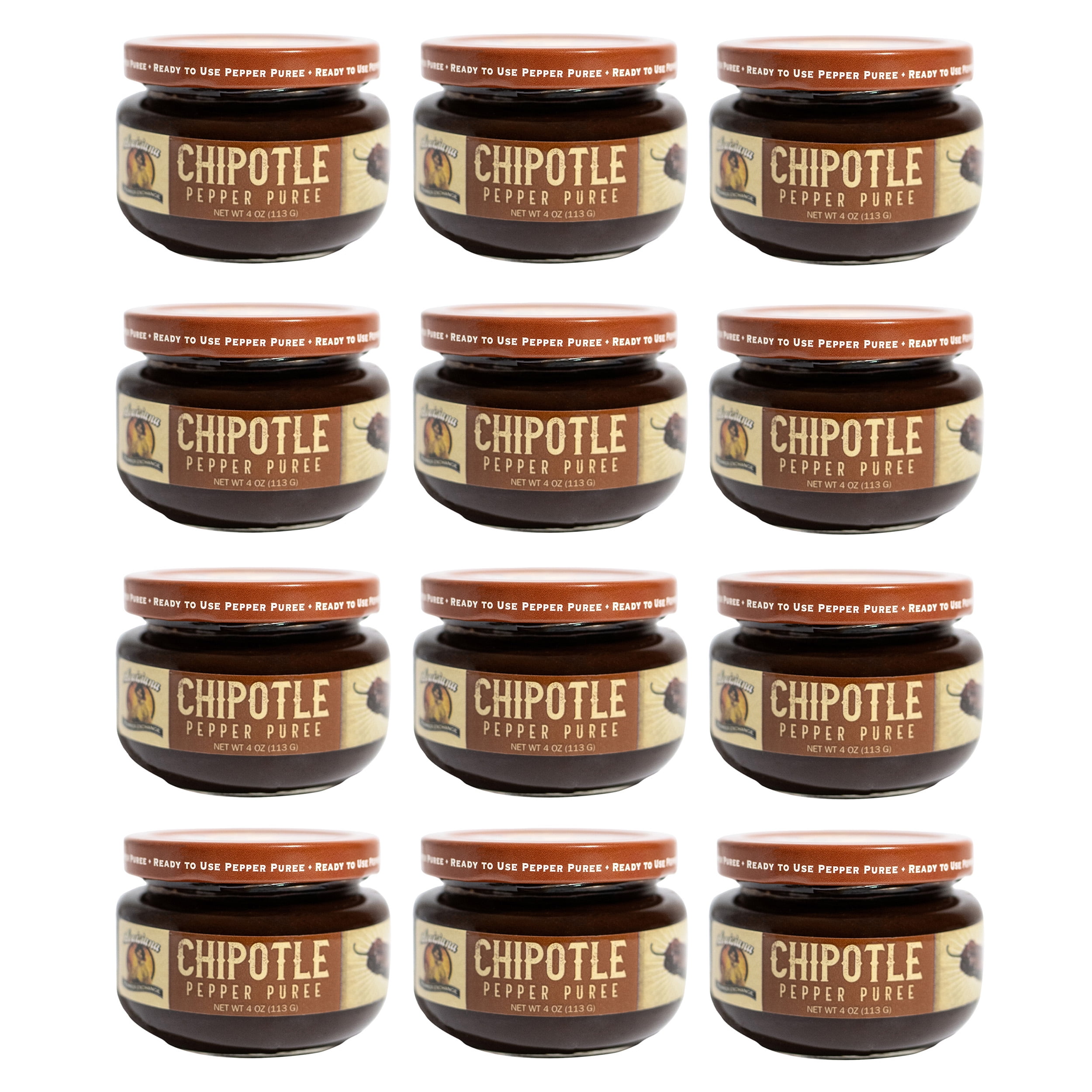 Louisiana Pepper Exchange 4oz Chipotle Pepper Puree Sauce, 12-Pack ...