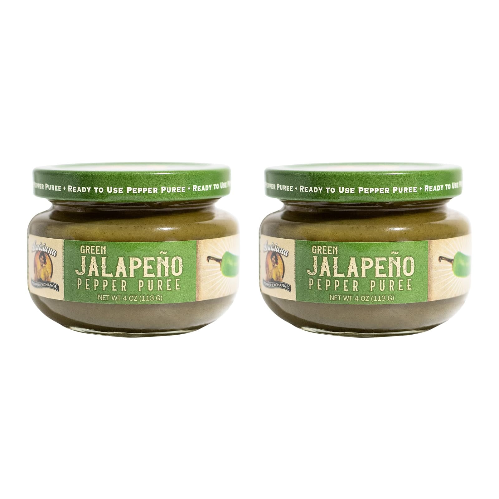 Louisiana Pepper Exchange Green WHF2 Jalapeno Pepper Puree Sauce Salsa ...