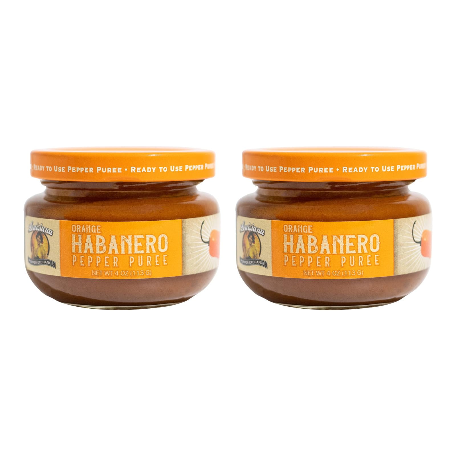 Louisiana Pepper Exchange Orange SAF21 Habanero Pepper Puree Sauce ...