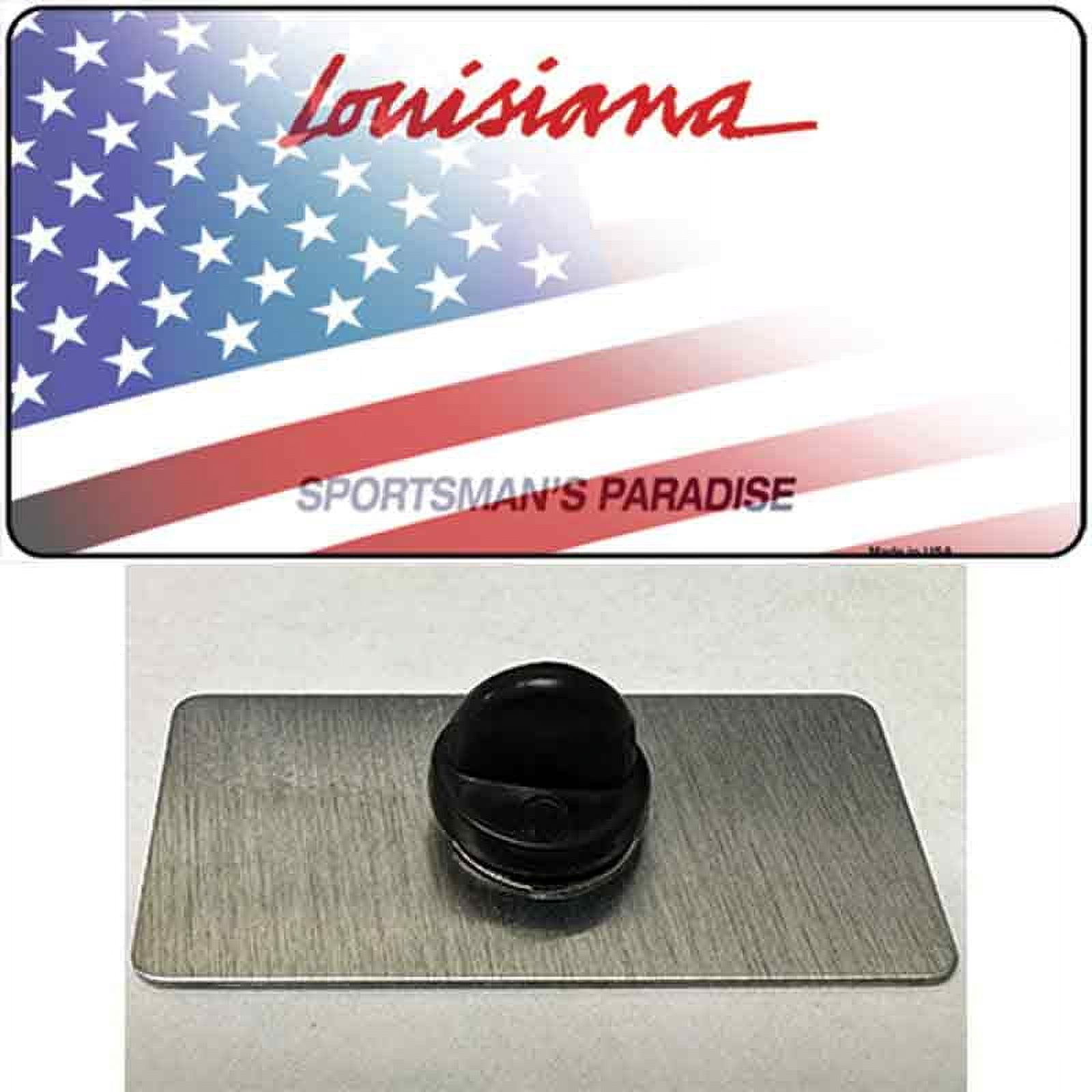 Louisiana Plate American Flag Novelty Metal Hat Pin 1.5" x 0.75" Hat ...