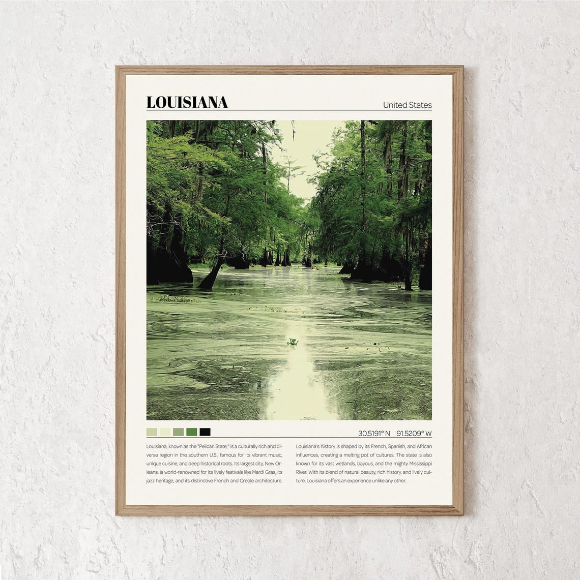 Louisiana Print, Louisiana Wall Art, Louisiana Poster, Louisiana Photo ...