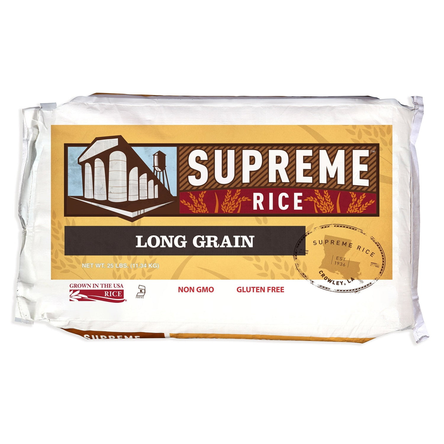 Louisiana Rice Mill Supreme White Rice, Long Grain, 25 Pounds - Walmart.com