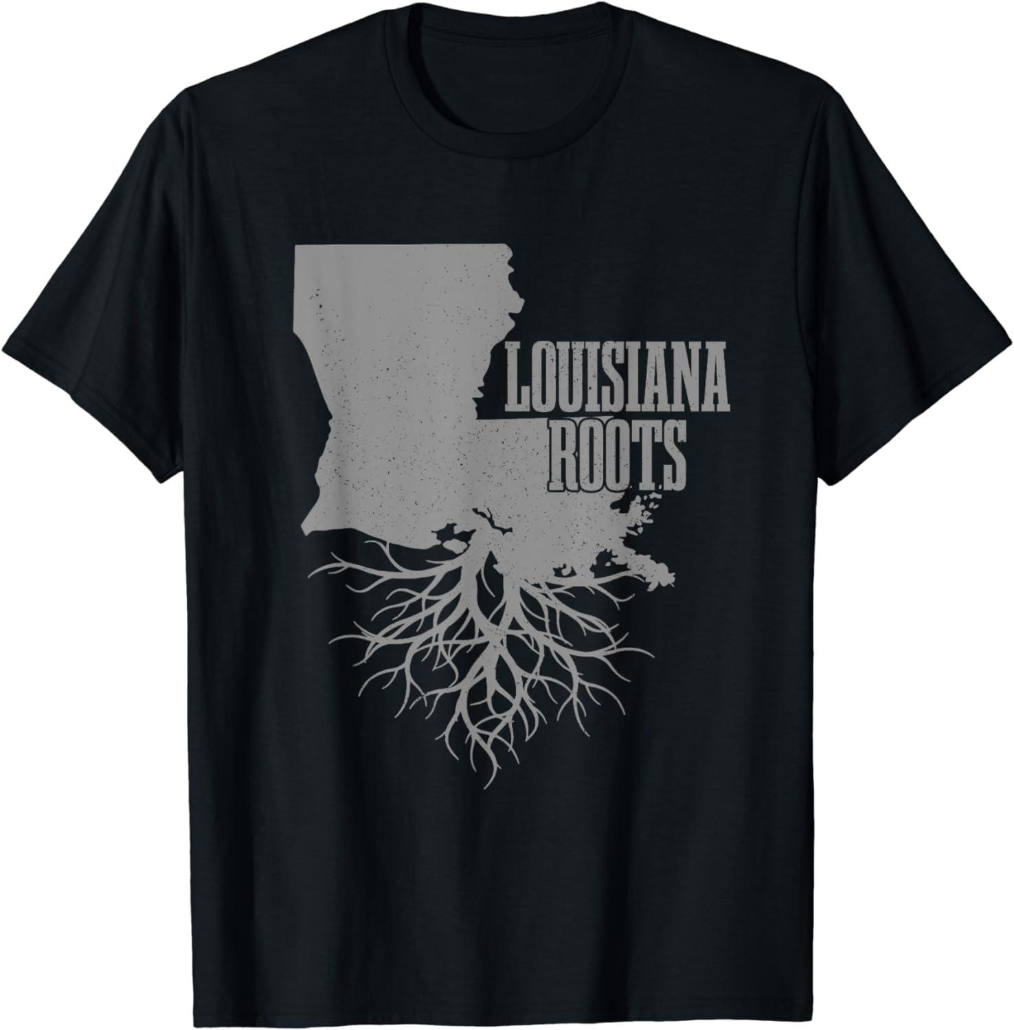 Louisiana Roots Vintage USA Patriotic Pride State Map Gift T-Shirt ...