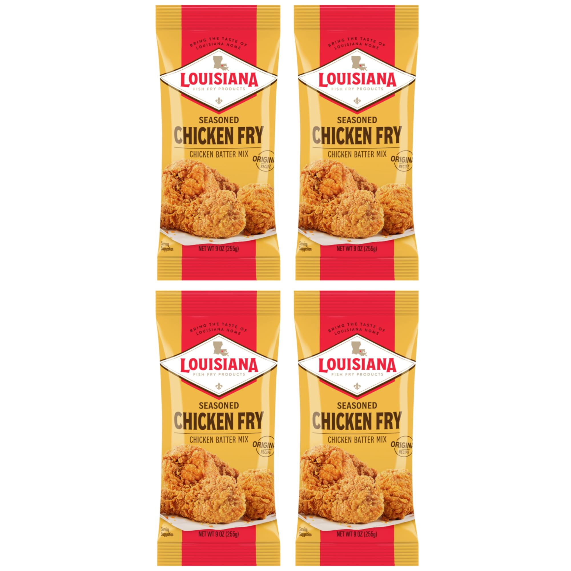 Louisiana Seasoned Chicken Fry SBF3 Batter Pack of 4 Crispy Southern ...